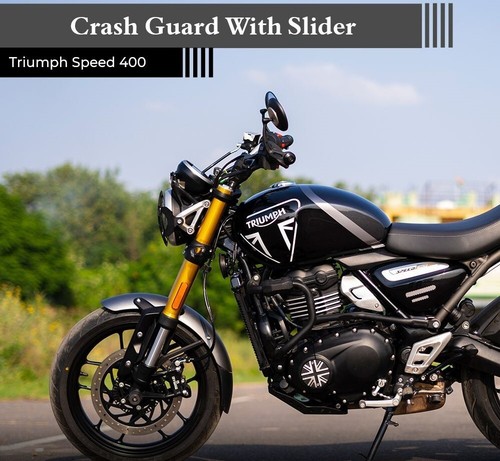 Crash Guard with Puck Slider for TRIUMPH SPEED 400 | eBay