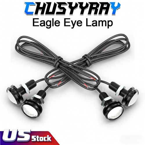 4x Blue Eagle Eye LED Daytime Running DRL Backup Light Car Rock Lamp DC ...