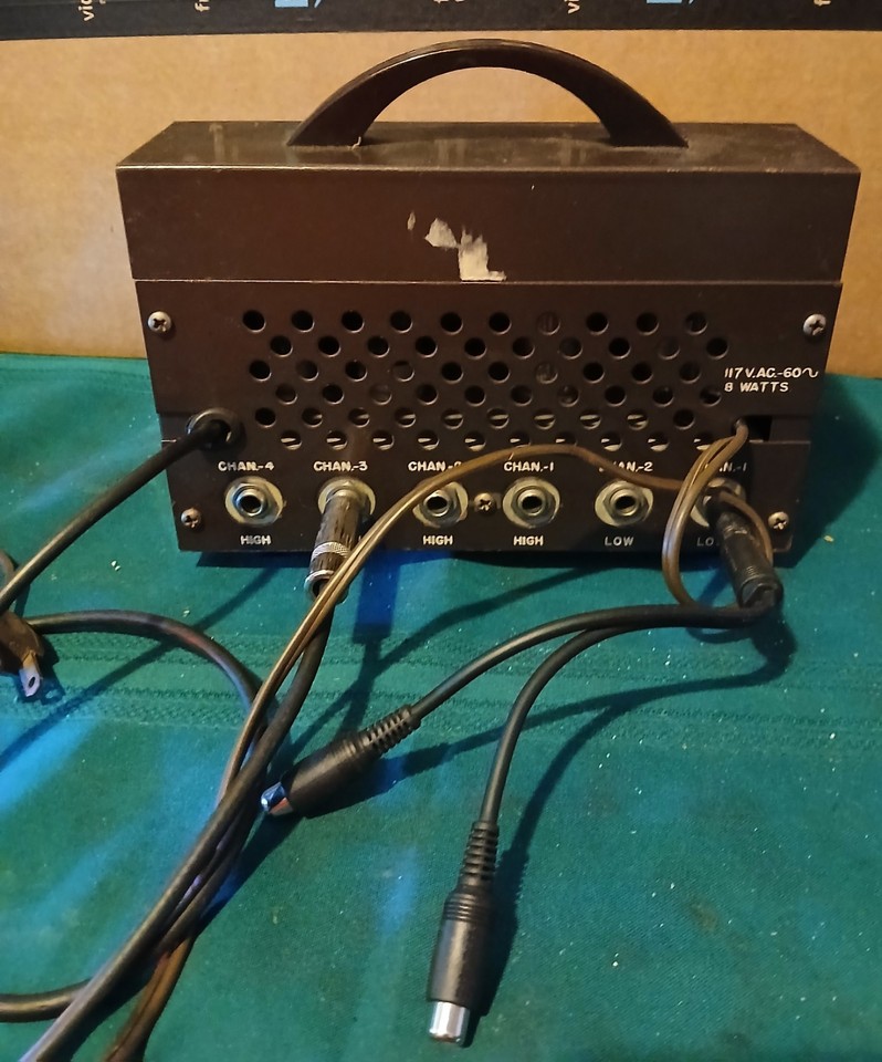 Pentron Corp USA Tube Microphone mixer MM-4A 1960's 4 Channel Portable ...