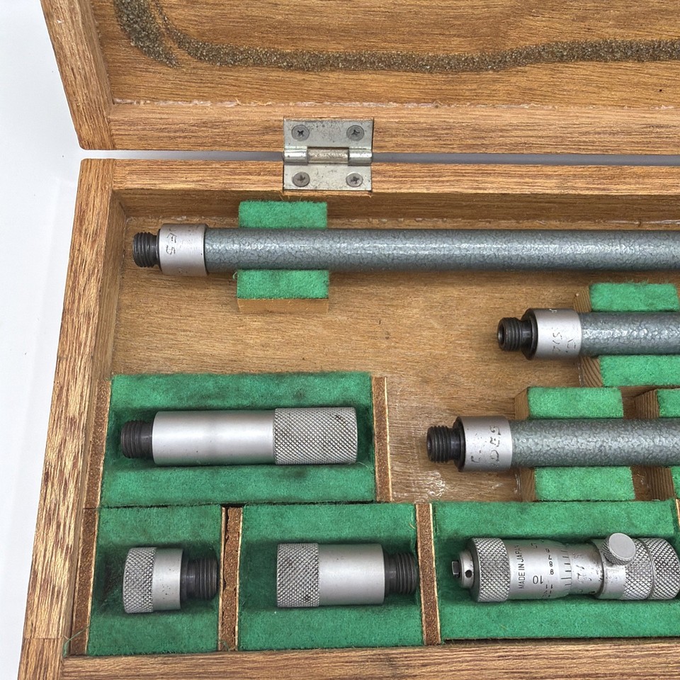 Mitutoyo Tubular Vernier Inside Micrometer Extension Rod 9 piece 137 ...