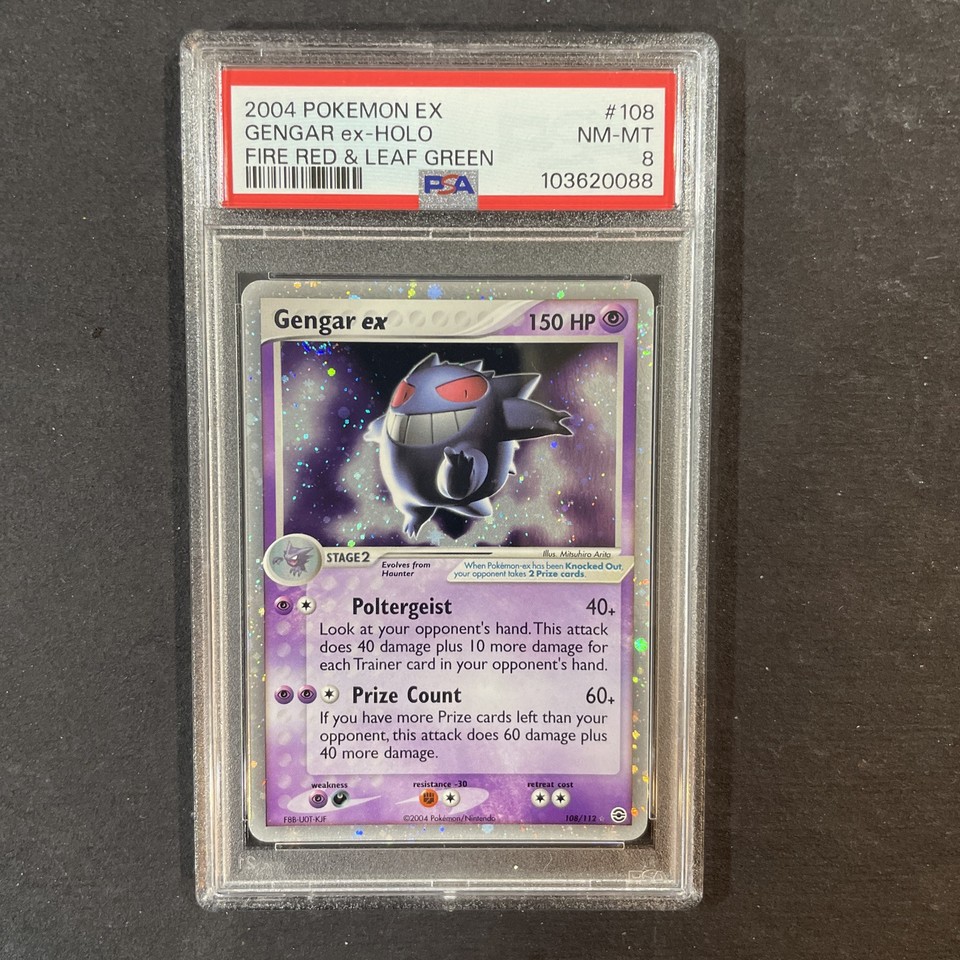 Pokémon EX GENGAR EX Fire Red & Green Leaf Holo 108/112 PSA 8 ⭐ NM-MT ...