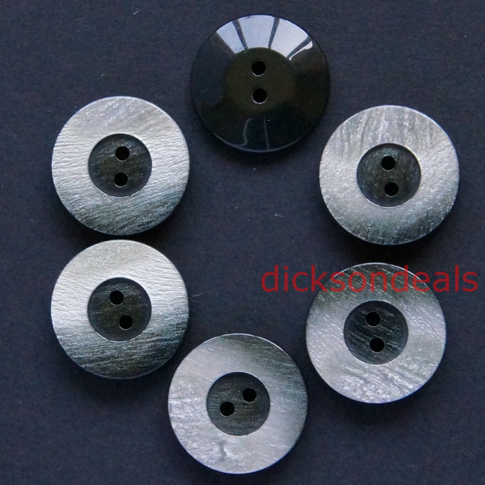 6 Marble Effect Dimple Buttons 18mm 23mm Purple Red Grey Black Brown ...