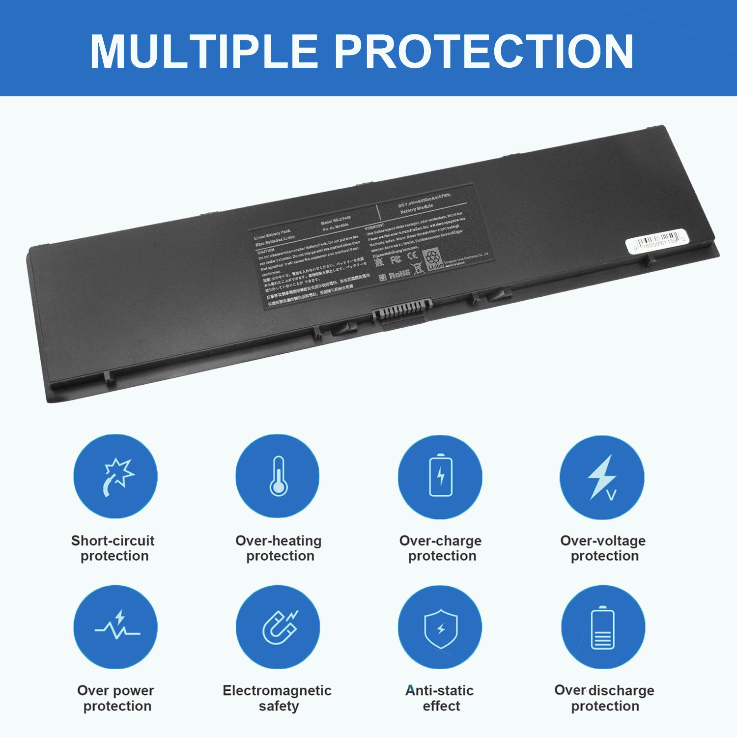 34GKR Battery For Dell Latitude 14 7000 E7440 E7450 E7420 T19VW 3RNFD ...