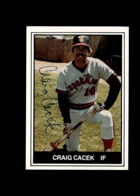 Craig Cacek 1982 TCMA Spokane Indians authentic autographed card | eBay