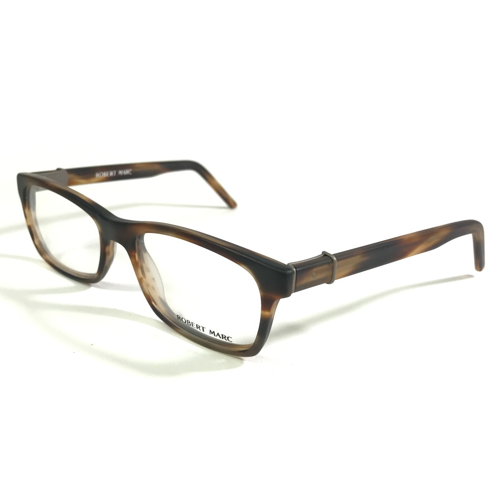 Robert Marc 831-186M Eyeglasses Frames Brown Horn Rectangular Full Rim ...
