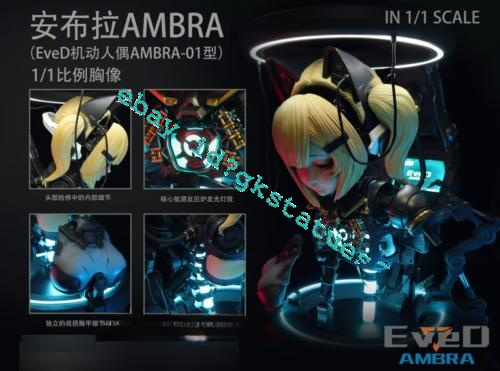 Eved AMBRA Bust 1/1 Scale Painted Statue In Stock Led Light Mobile Suit Girl New | eBay