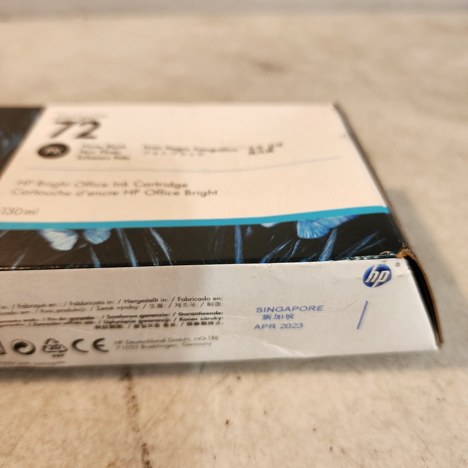 HP C9374A #72 Grey 130ML Ink Genuine New OEM Sealed Box Dated 2023 | eBay