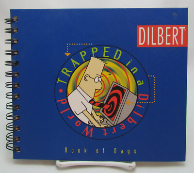 UNUSED Trapped In A DILBERT WORLD Book Of Days Birthday Scott Adams ...