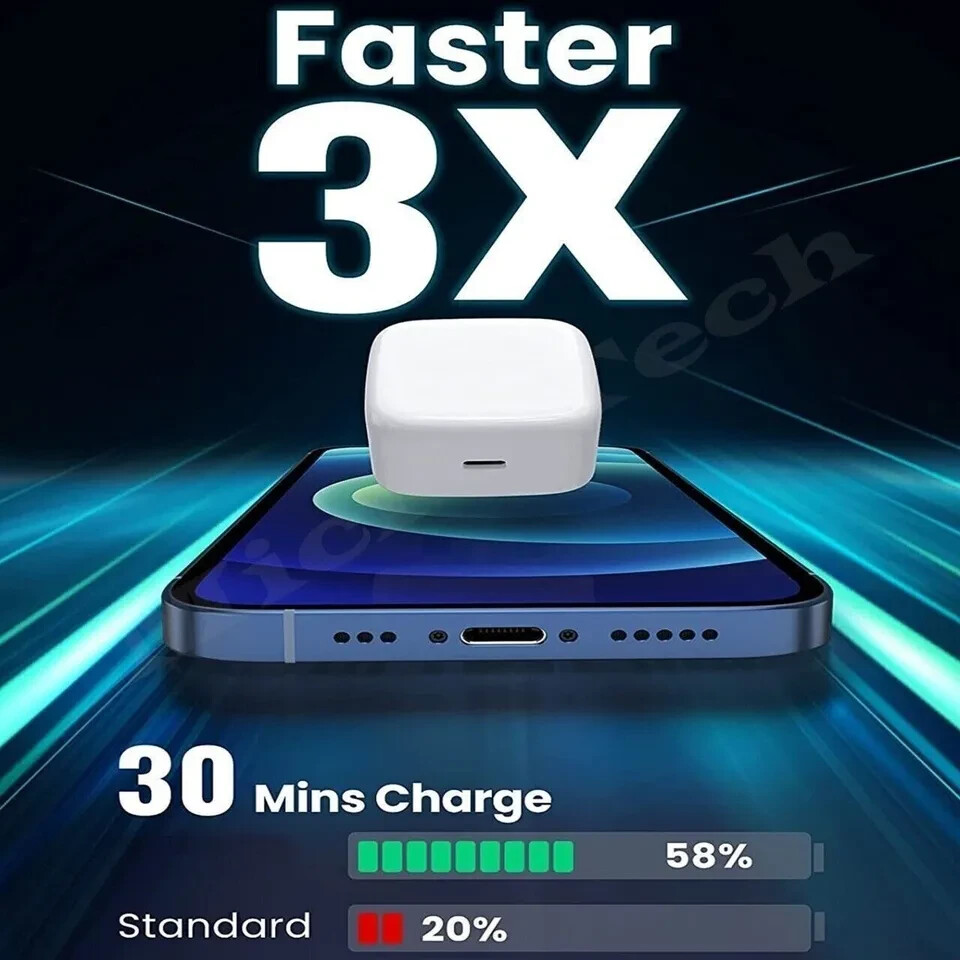 iPhone 16 Charger Plug and Cable 2M[Apple MFi Certified] 20W Fast ...