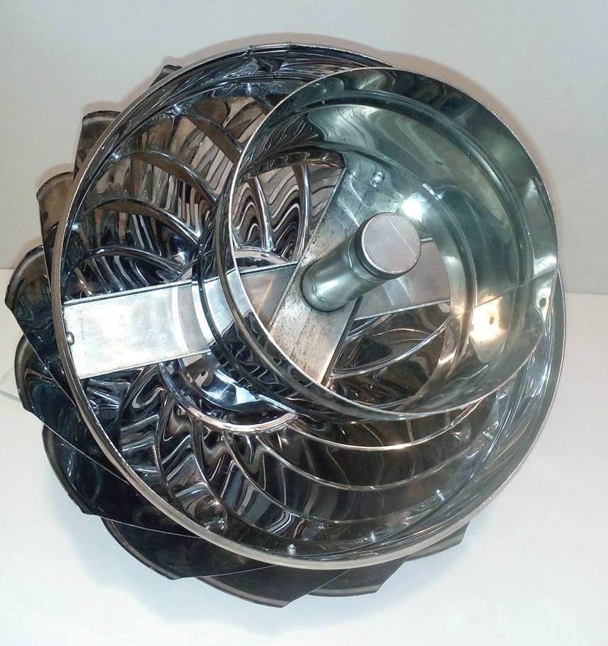 CHIMNEY SPINNER COWL Stainless Steel Spinning Wind Rotating Cap fit 100 ...