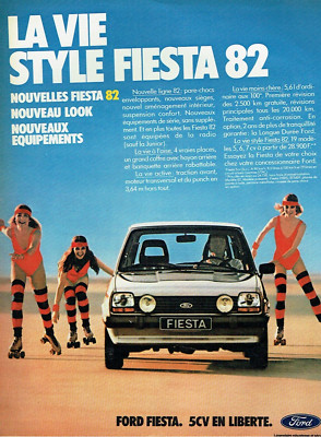 publicité Advertising 0323 1981 Ford Fiesta 5 cv la vie style Fiesta 82 ...