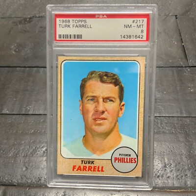 1968 Topps Turk Farrell #217 *Phillies* PSA 8 NM-MT | eBay
