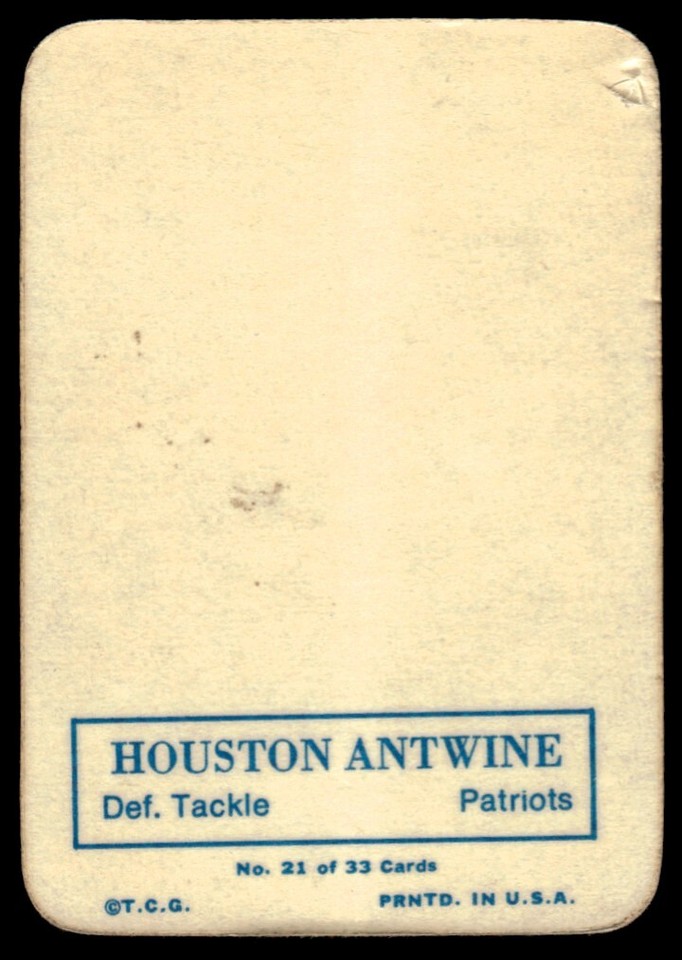 1970 TOPPS GLOSSY HOUSTON ANTWINE 2 BOSTON PATRIOTS #21 | eBay