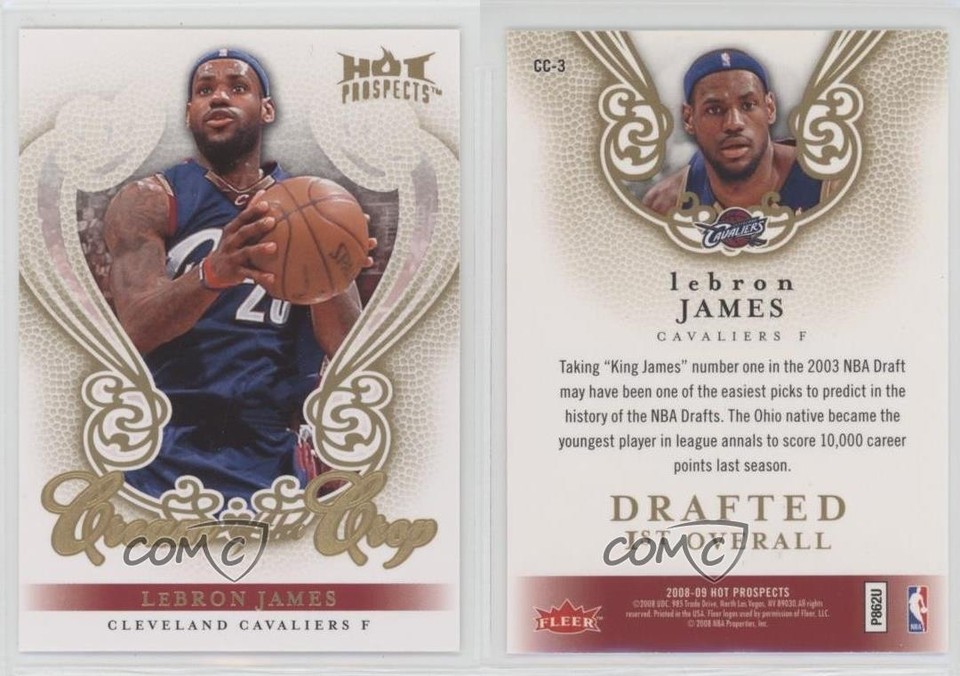 2008-09 Fleer Hot Prospects Cream Of The Crop LeBron James #CC-3 5c2 | eBay