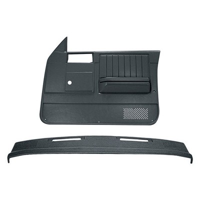 For Chevy S10 82-85 Dash Cover and Door Panels Combo Kit Dark Gray Dash ...