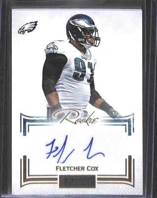 2013 Panini Playbook Gold Autograph #111 Fletcher Cox No 12 of 49 | eBay