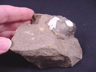 R408-M) 11 oz natural white Herkimer diamonds quartz crystals matrix NY ...