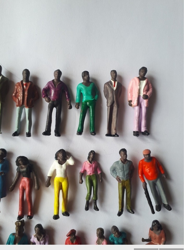 African american 1:48 figure multicultural miniature people mini black ...