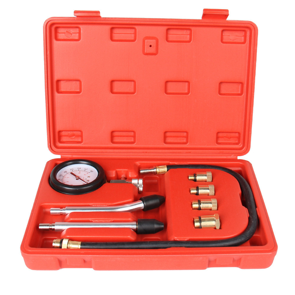 0-300PSI Engine Cylinder Compression Pressure Tester Gauge Gas Check ...