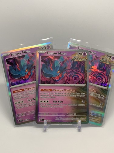 Pokemon - 3X Flutter Mane 078/162 - Holo Rare - Temporal Forces - NM/M ...