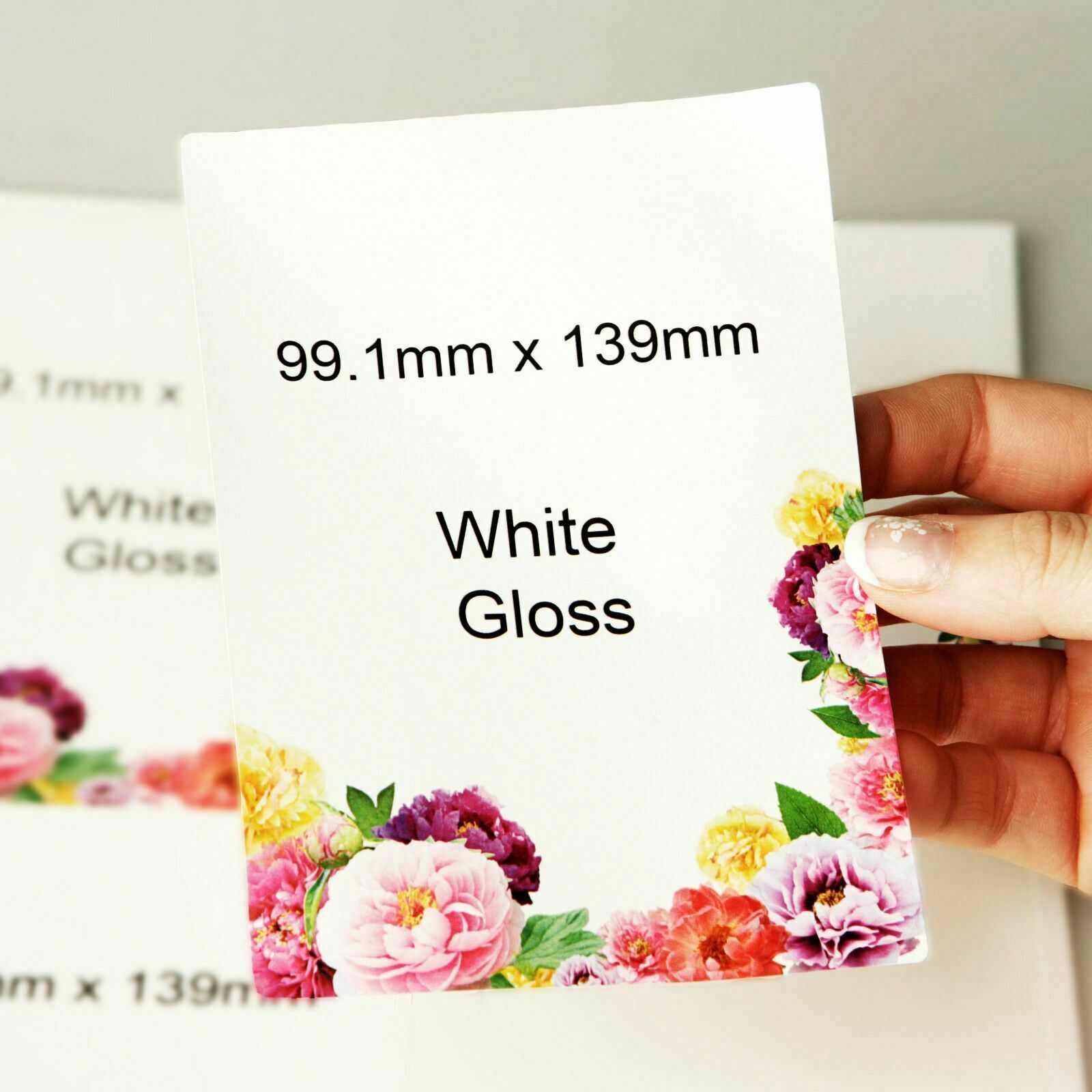 Custom stickers Logo PERSONALISED Labels 99.1mm x 139mm extra large ...