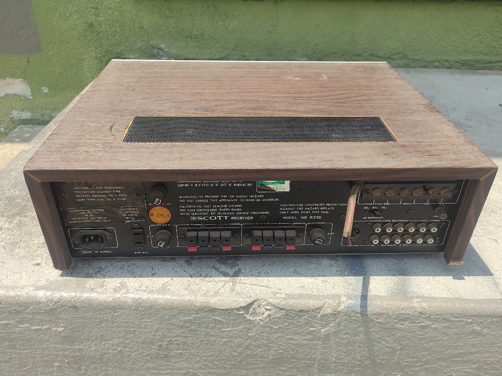 SCOTT AM/FM Stereo Synthesized RECEIVER Model R 336 Parts/Repair | eBay