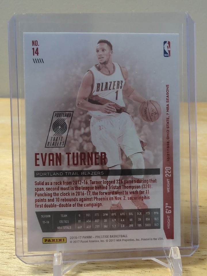 2016-17 Panini Prestige Rain Evan Turner #14 | eBay