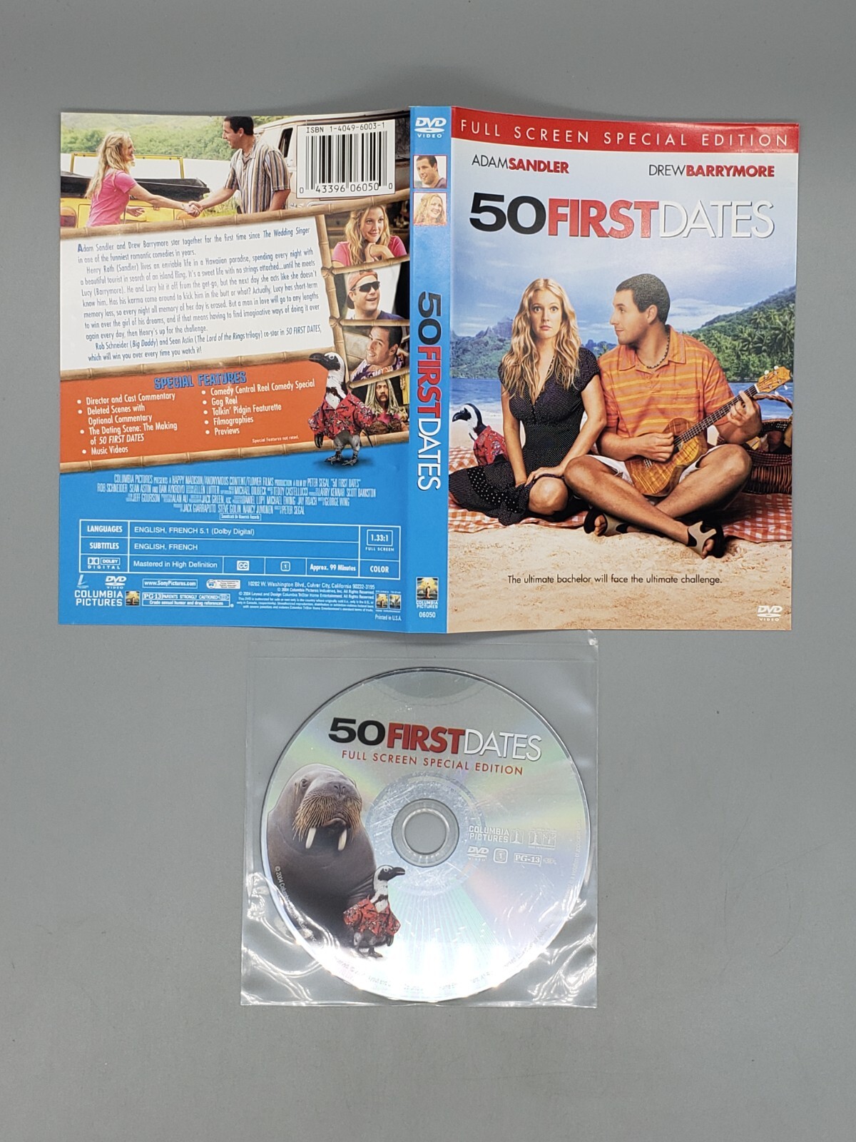 50 First Dates (DVD, 2004) No Case No Tracking 43396060500| eBay