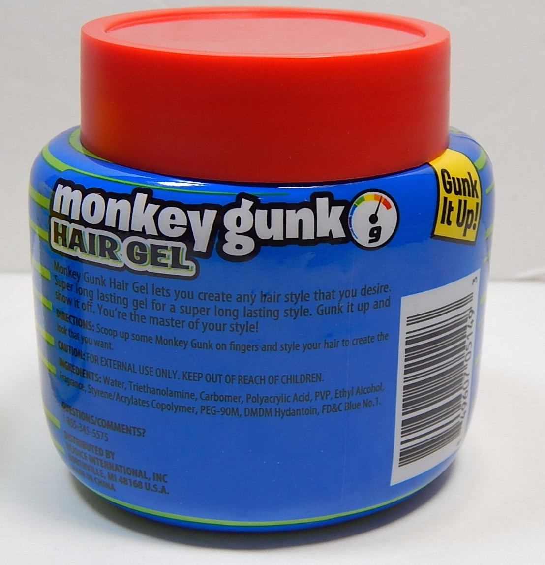 6pk Monkey Gunk Hair Styling GEL Pomade Ultimate Extreme Hold 7.5 Oz ...