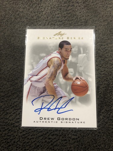 DREW GORDON Signed 2012 Leaf Draft Autograph #BA-DG2 AUTO Notre Dame N ...