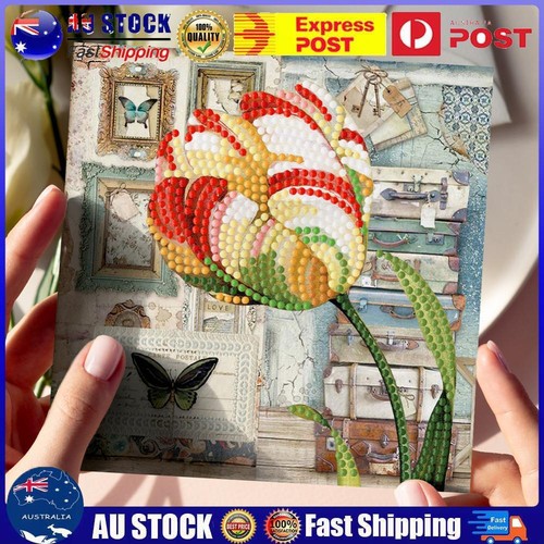 8pcs Crystal Diamond Anniversary Postcards Romantic DIY Flower Includes ...