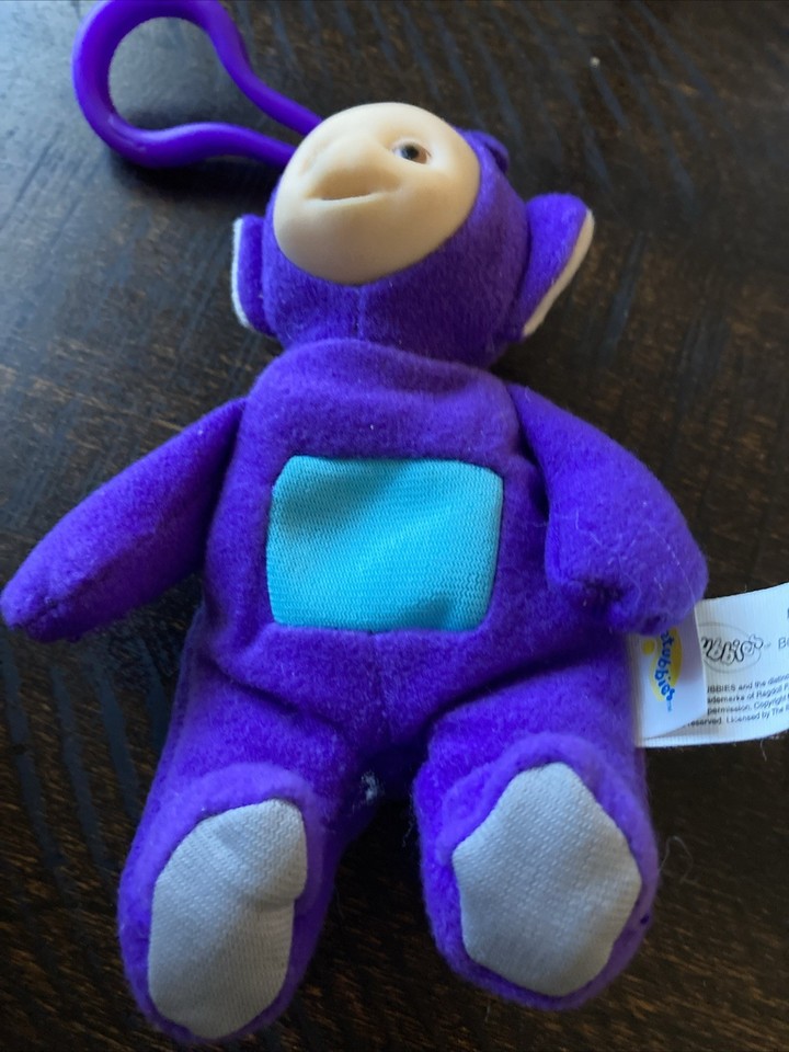 Burger King Teletubbies Plush Purple Tinky Winky key chain, zipper pull ...