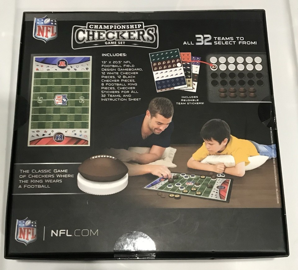 NFL Championship Checkers Game Set Brand New | eBay