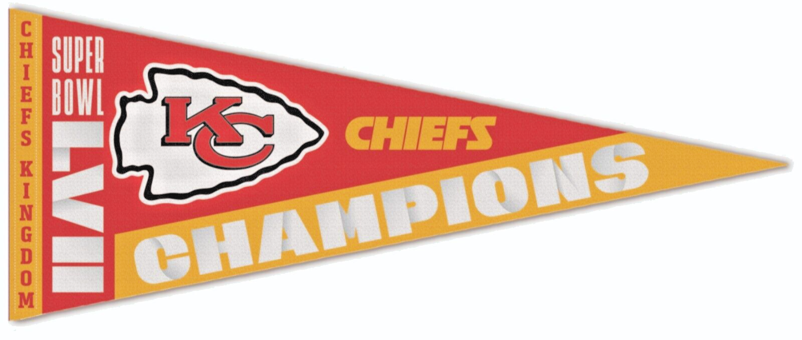 KANSAS CITY CHIEFS SUPER BOWL LVII CHAMPS PREMIUM QUALITY PENNANT 12 ...