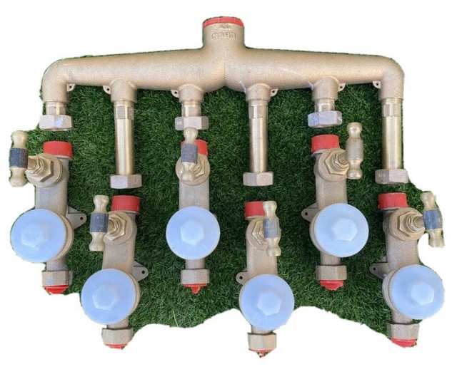 Ebco 4-port Water Distribution Manifold Elster V200 Meter Flat Building ...