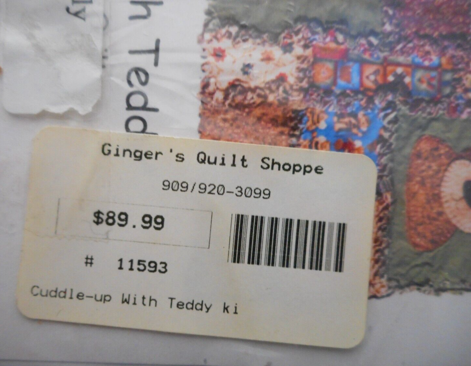 Heartstring Treasures Cuddle-Up With Teddy Flannel Rag Quilt Kit 38x54 ...