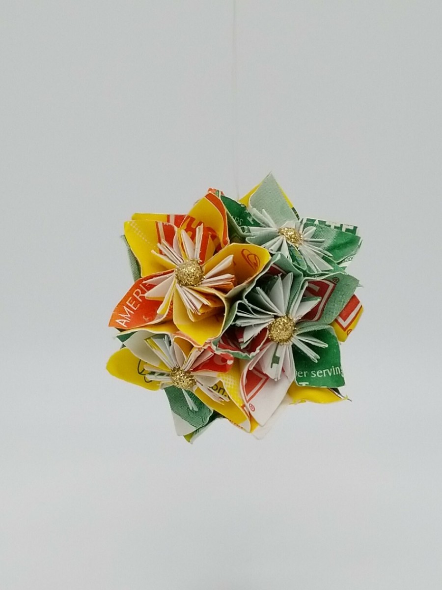 Origami Japanese Kusudama Flower
