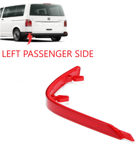 For VW T6 Transporter 2015 Onwards Rear Bumper Reflector Red Lens Cover ...