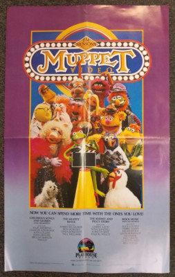 ORIGINAL 1985 THE MUPPETS MOVIE POSTER 21X34 JOHN DENVER JIM HENSON ...
