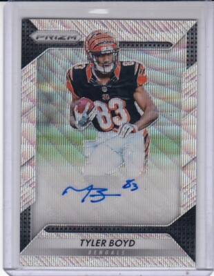 TYLER BOYD 2016 Prizm Rookie Autograph Prizms Blue Wave #33RATBD 45/149 ...