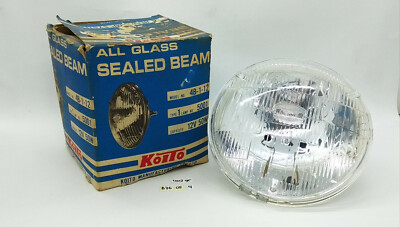 Headlamp Headlight Koito Sealed Beam 4B-1-12 12V 50W NOS Japan | eBay