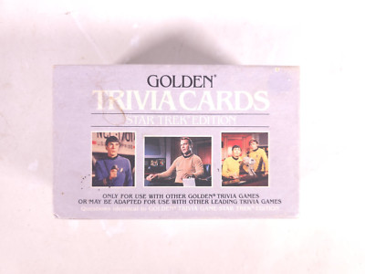 Vintage 1985 Golden Trivia Cards Star Trek Edition | eBay