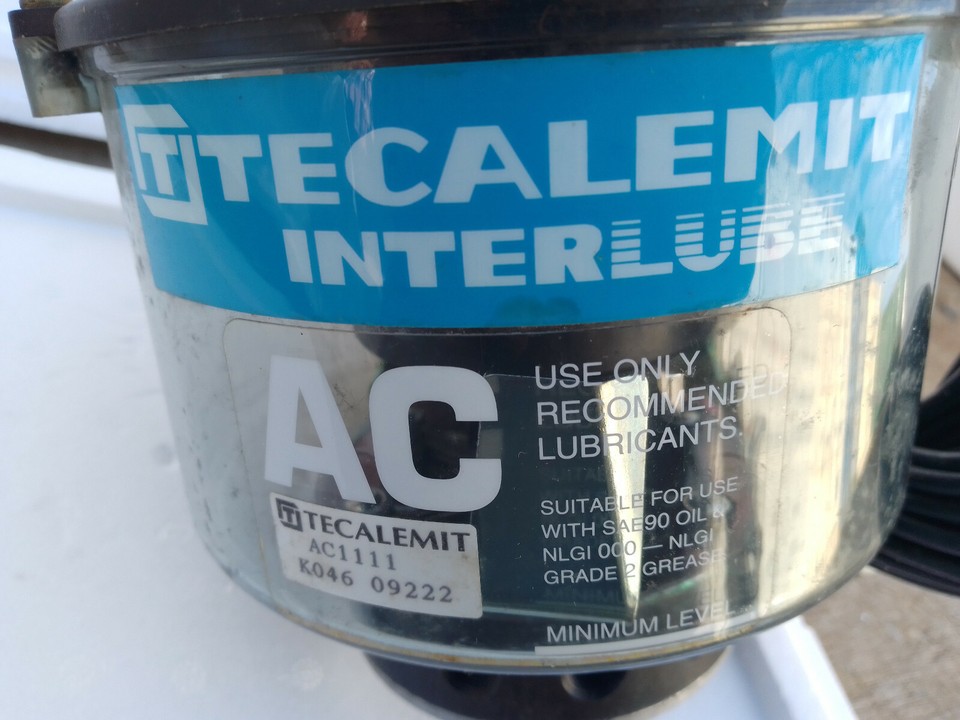 Tecalemit Interlube 12V Lubrication Pump for use w/ SAE90 Oil NLGI 000 ...