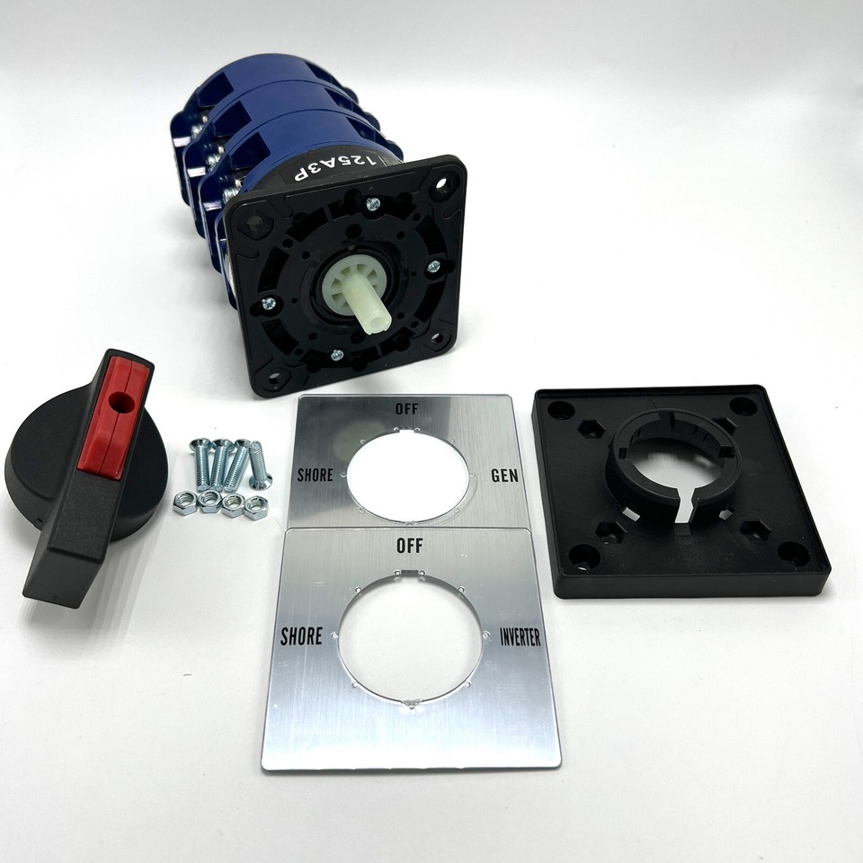 120 Amp Lockable Transfer Switch for RV,Marine,Truck,Shed.Shore-Off-Gen ...