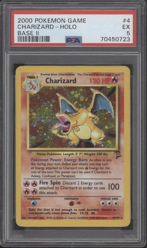 Charizard Pokemon Base Set 2 Holo #4 PSA 5 | eBay