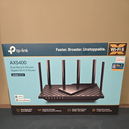 TP-Link ARCHER AX5400 (Archer AX73) Dual-Band Wi-Fi 6 Router - Black | eBay