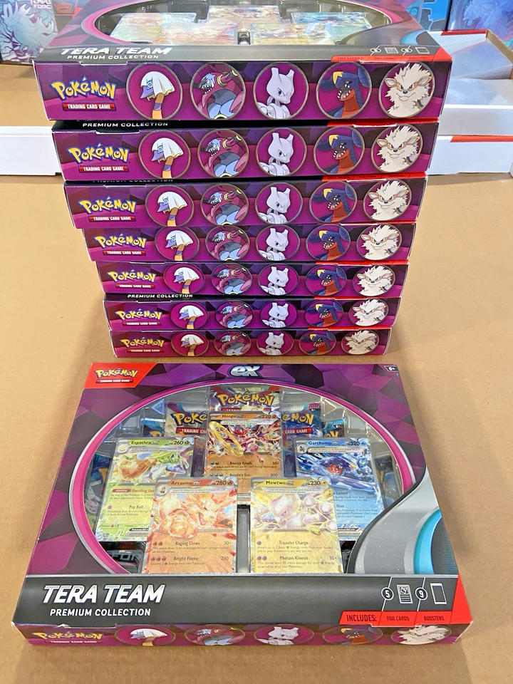 Pokémon TCG Tera Team Premium Collection – Factory Sealed – Promo Cards ...