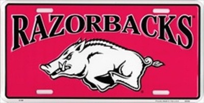 Arkansas Razorbacks NCAA License Plate | eBay