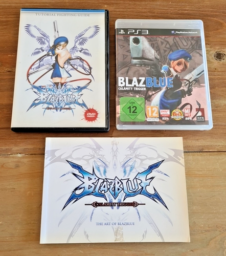 PS3 BLAZBLUE CALAMITY TRIGGER DE + DVD Tutorial + Art Book collector | eBay