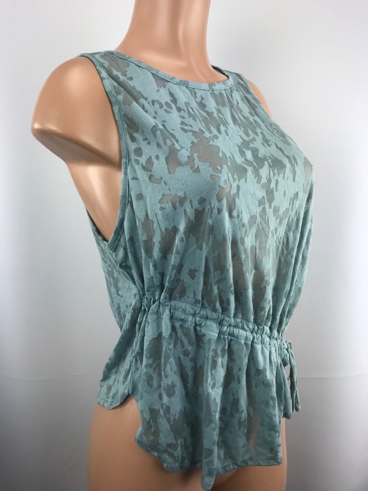 Joy Lab Tank Top Burnout Cinch S M L XL Light Blue JoyLab Target ...